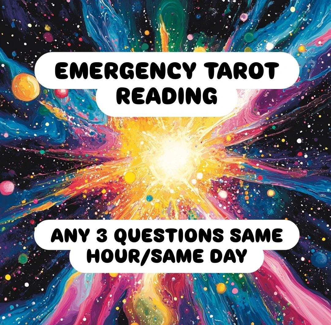 Emergency Tarot Reading Same-hour / Same-day Emergency — Ask Any 3 ...