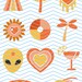 Groovy Retro Scrapbook Cutout, Retro Groovy Clipart, Hippie Clipart ...