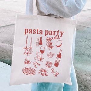 Pasta Tote Bag Tomato Girl Aesthetic Tomato Girl Summer Tomato Girl ...