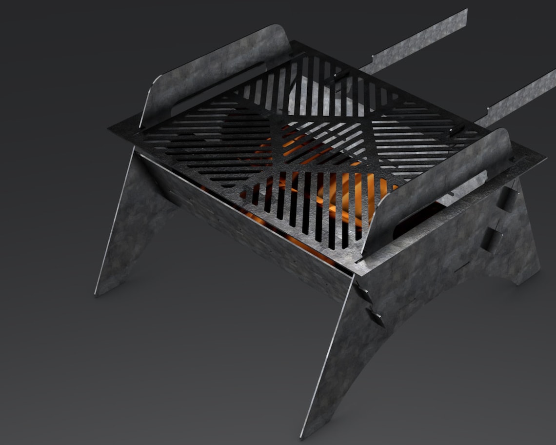 Fire Pit,bbq Barbecue Dxf Files for Laser, Grill Fire Pit, Mangal ...