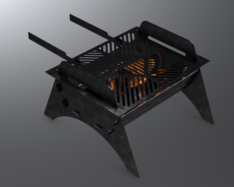 Fire Pit,bbq Barbecue Dxf Files for Laser, Grill Fire Pit, Mangal ...