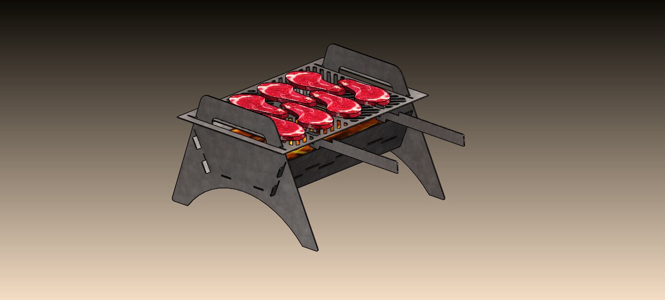 Fire Pit,bbq Barbecue Dxf Files for Laser, Grill Fire Pit, Mangal ...