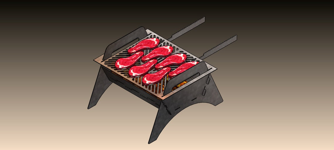 Fire Pit,bbq Barbecue Dxf Files for Laser, Grill Fire Pit, Mangal ...