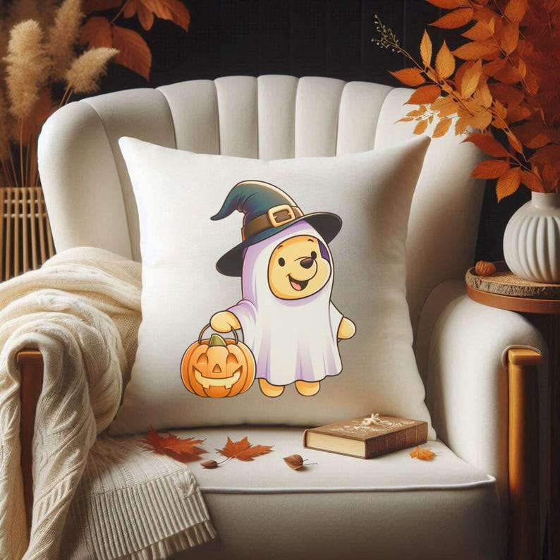 Winnie the Pooh Png Halloween Ghost Png Cutest Bear Halloween Png ...