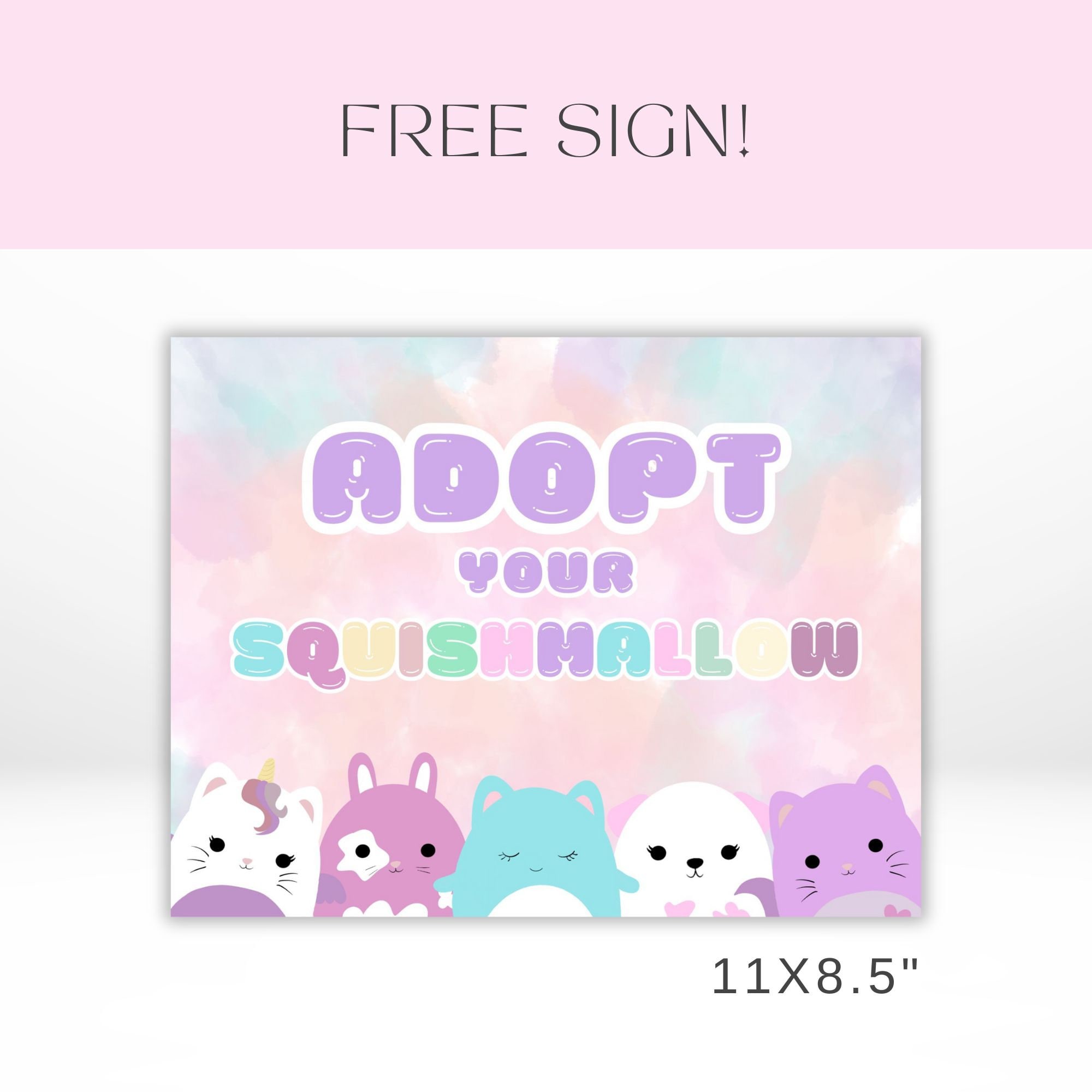 Printable Adoption Certificate Squishmallow Adoption Certificate Adopt ...