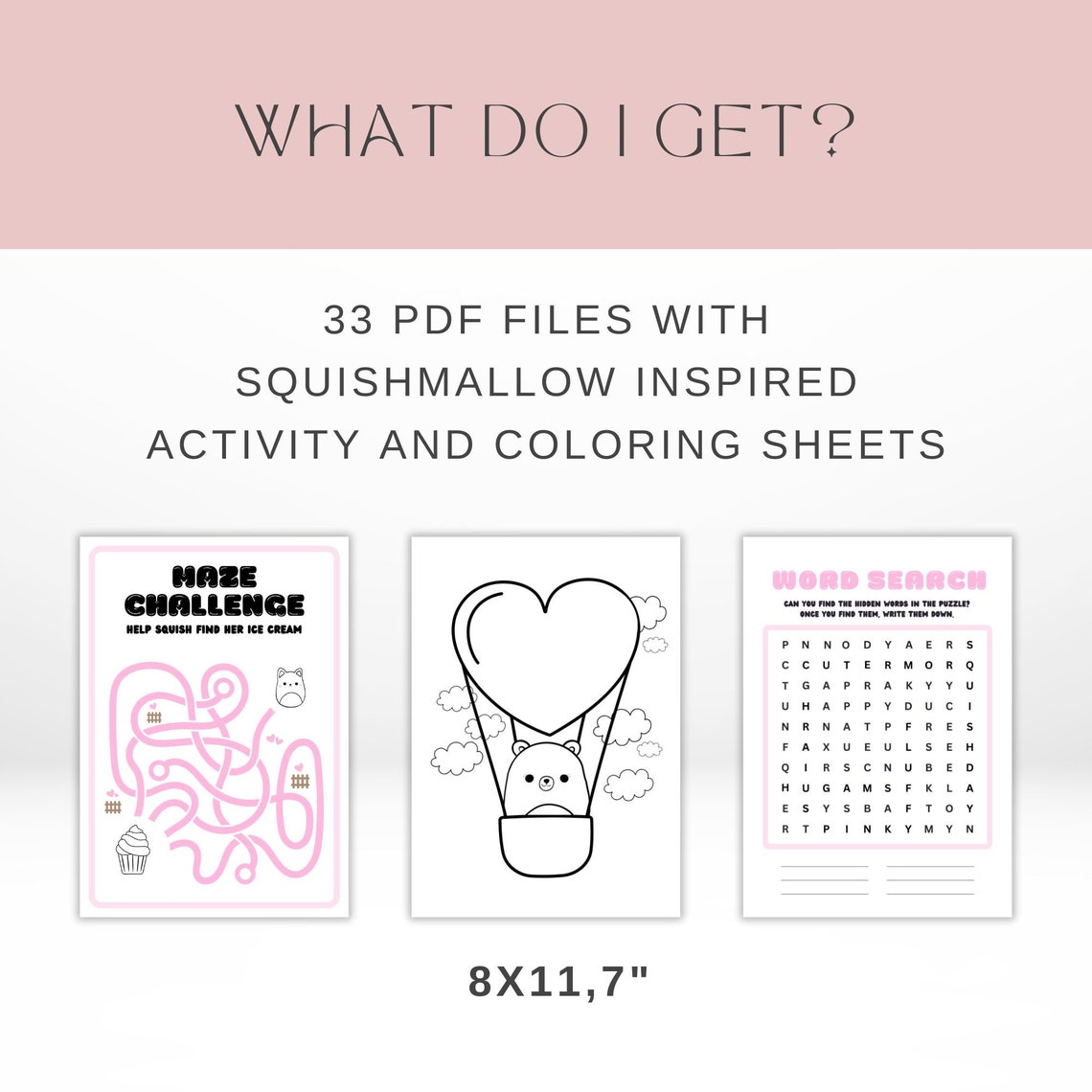 Printable Birthday Activity and Coloring Sheets Squishmallow Birthday ...