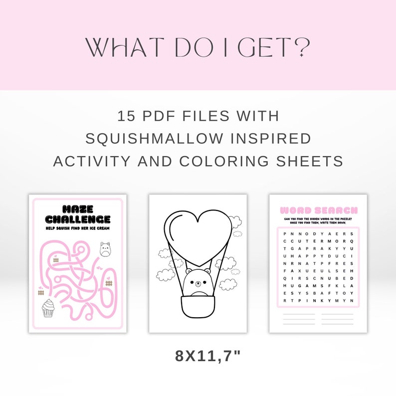 Printable Birthday Activity and Coloring Sheets Squishmallow Birthday ...