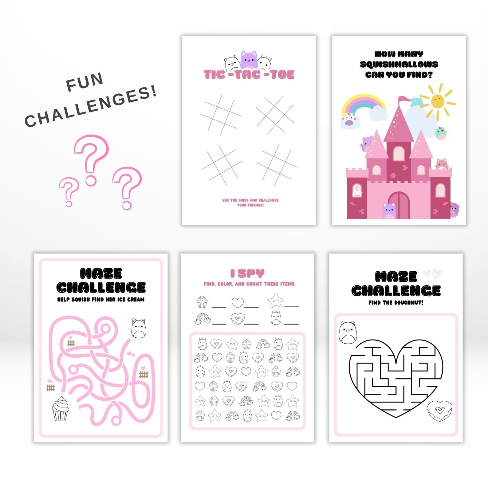 Printable Birthday Activity and Coloring Sheets Squishmallow Birthday ...