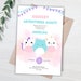 Editable Squishmallow Birthday Invitation Pink Squish on Over Instant ...