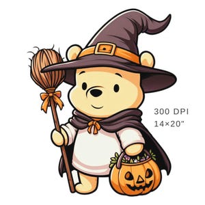 Winnie the Pooh Png Halloween Ghost Png Cutest Bear Halloween Png ...