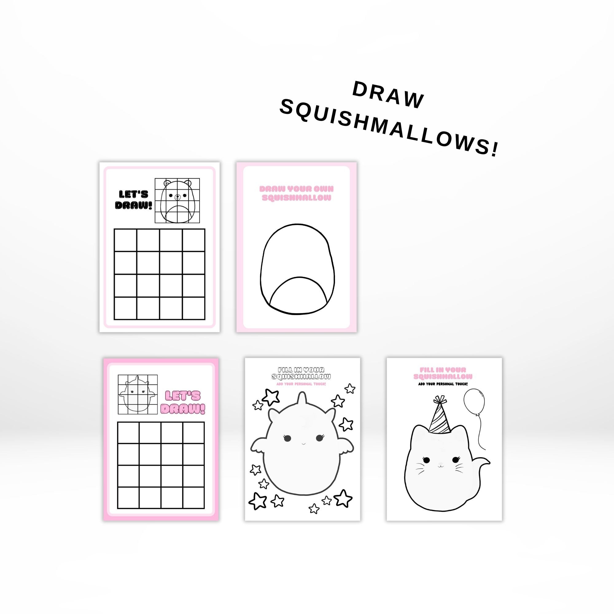 Printable Birthday Activity and Coloring Sheets Squishmallow Birthday ...