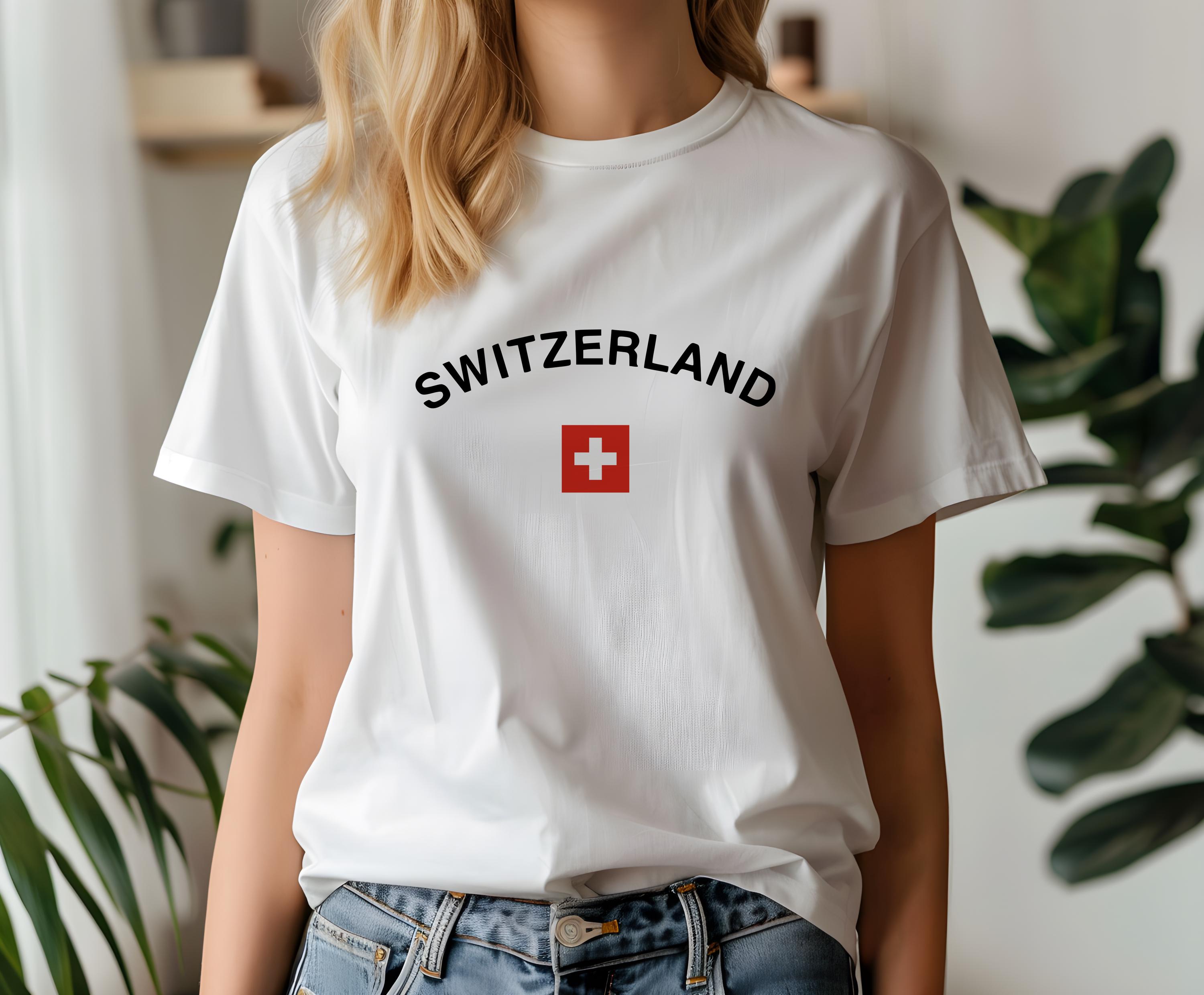 Switzerland T Shirt Swiss Gifts Zurich Bern Basel Travel Souvenir St ...