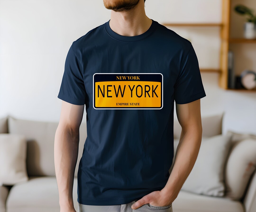 New York T-shirt License Plate Shirt, NY T-shirt, USA Shirt, New York ...