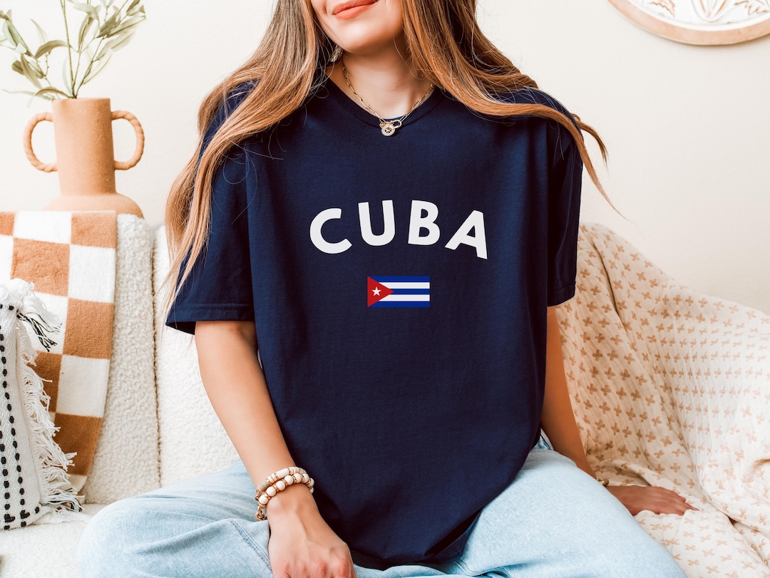 Cuba Flag T Shirt Cuban Pride Gift for Her Cuban Havana Souvenir Tee Cubana - Etsy