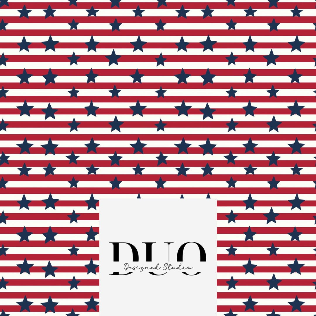 American Stars and Stripes Seamless Pattern, Patriotic Seamless Digital ...