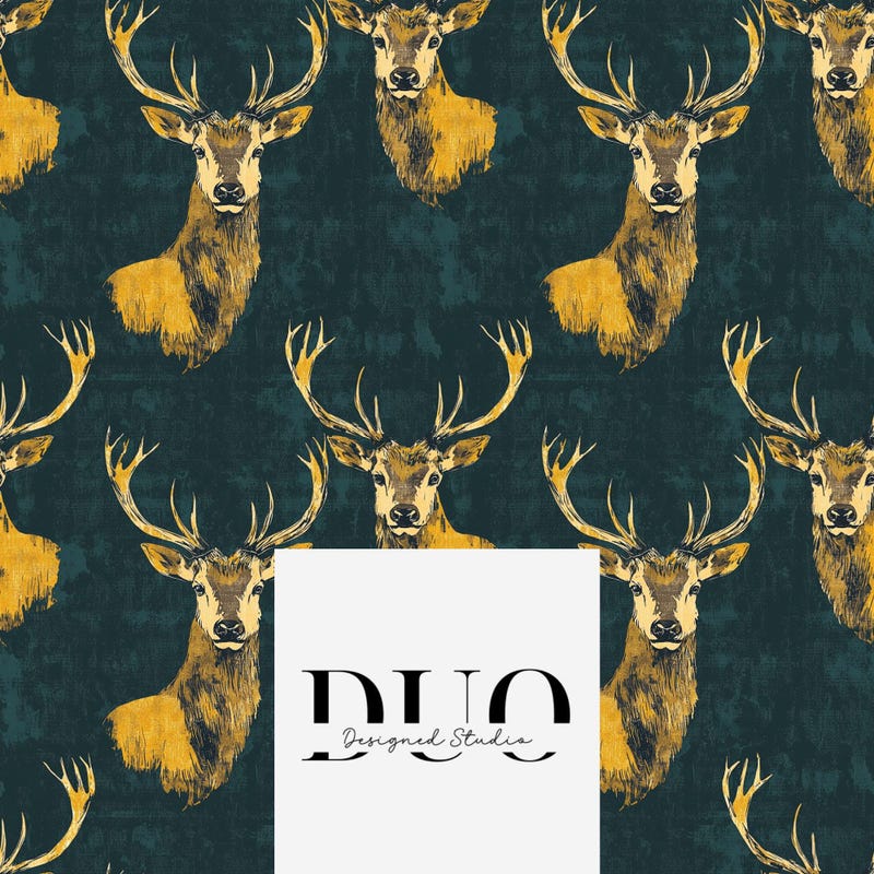 Stag Fabric - Etsy