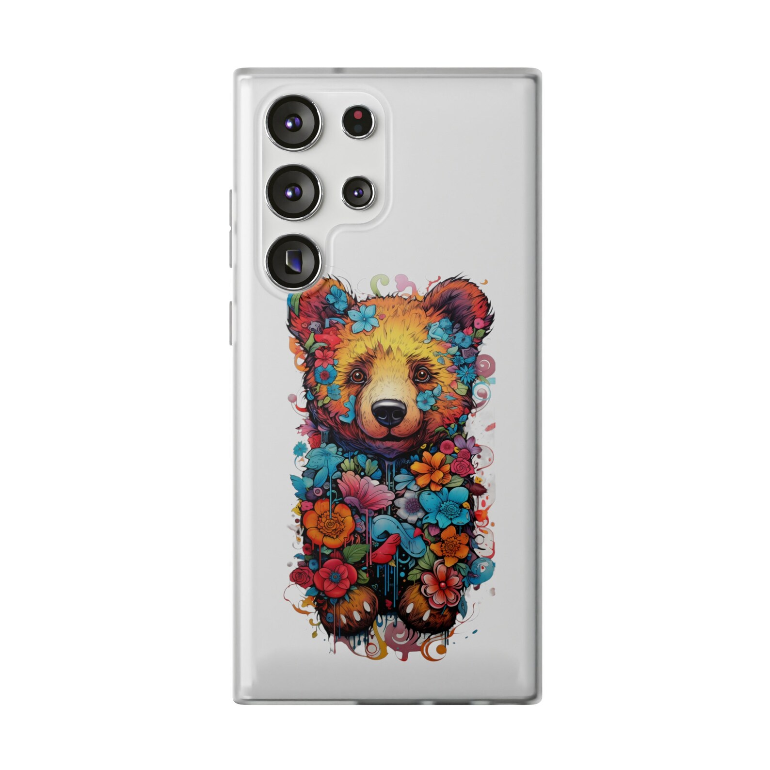 Introducing Our Floral Bear Flexi Case A Fusion of Elegance and ...