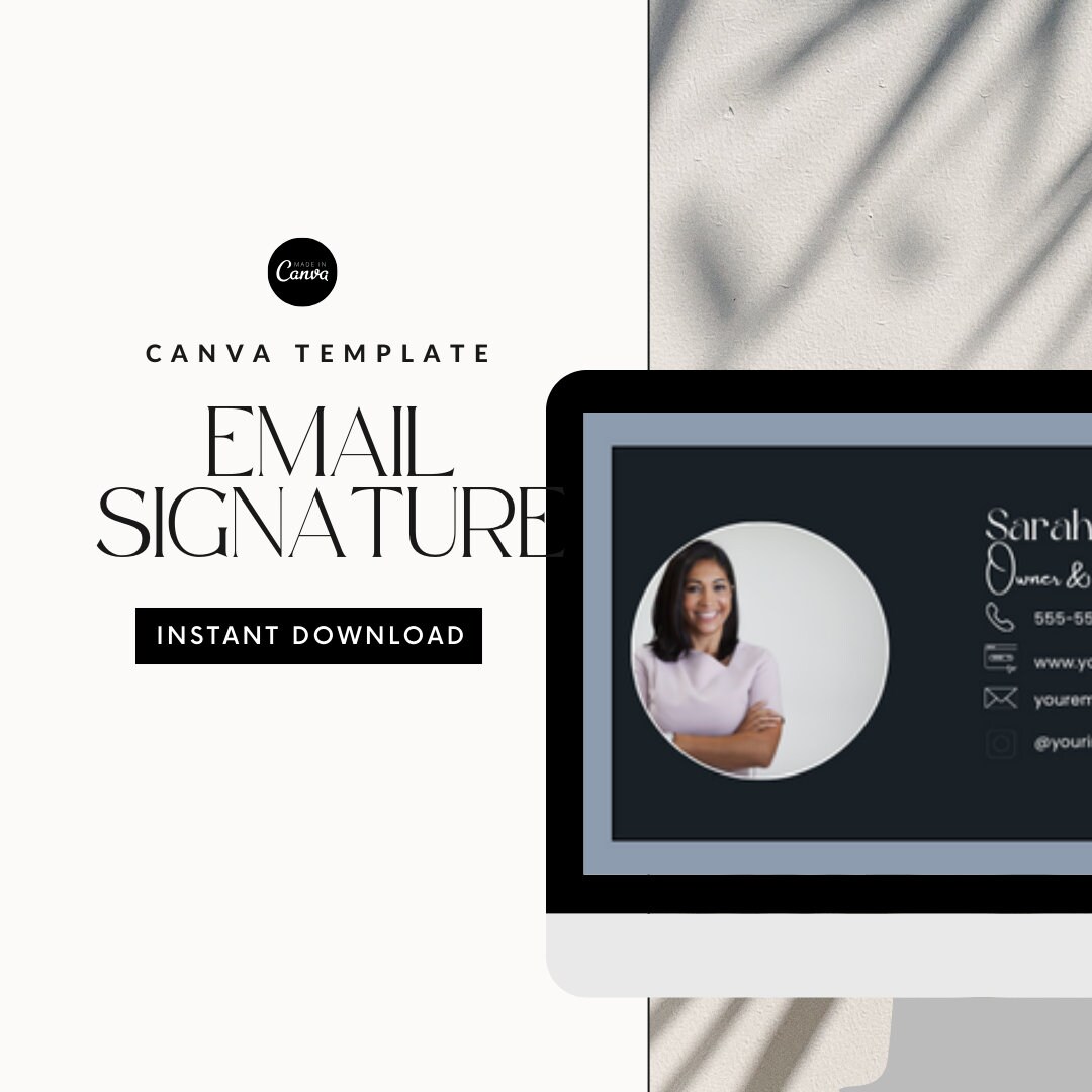 Editable Email Signature Template - Etsy UK