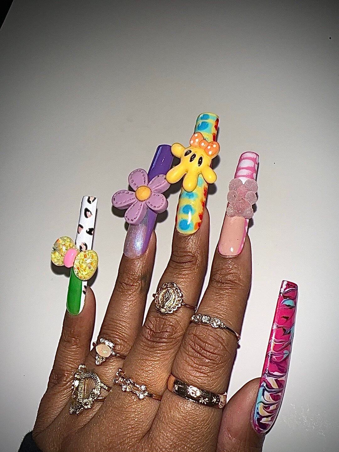 French Tip Junk Nail - Etsy