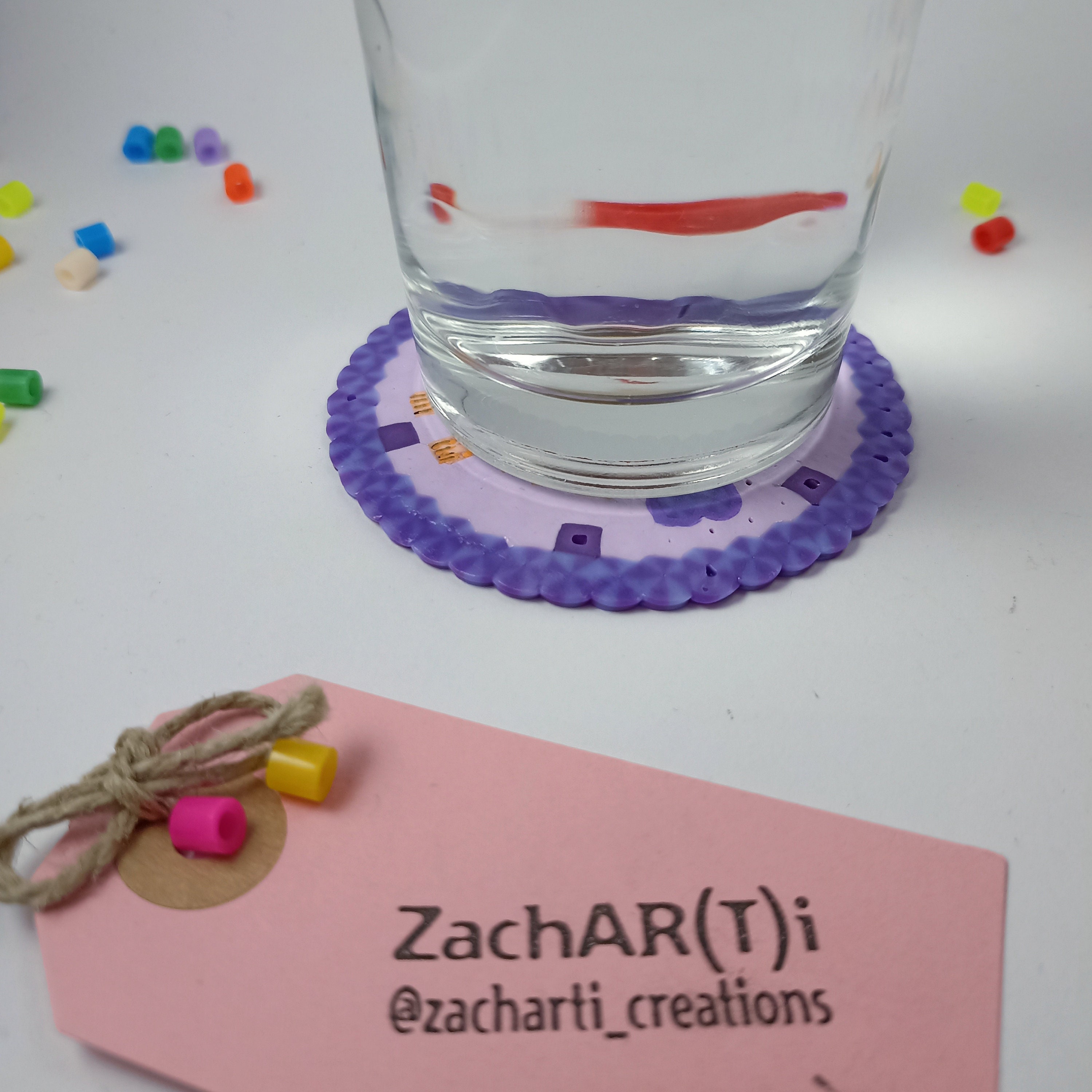 Ballerina in Top View Pixel Art Coaster - Etsy