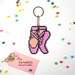 Pointes Ballet Shoes Mini Pixel Art Keychain - Etsy
