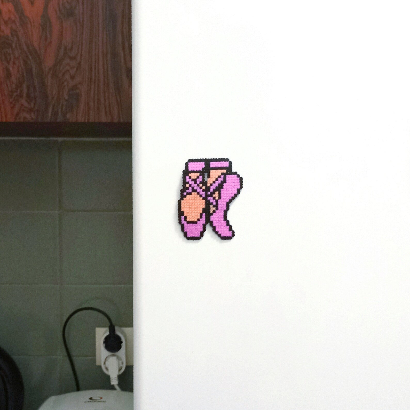Pointes Ballet Shoes Mini Pixel Art Keychain - Etsy