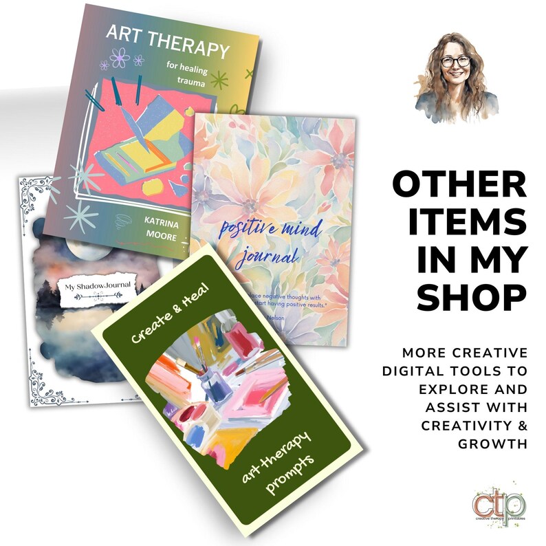 Art Therapy Journal: 50 Printable Prompts for Self-care and Mental ...