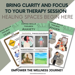 Printable Coping Skills Toolbox Posters Set of 8 PDF Anxiety Relief ...