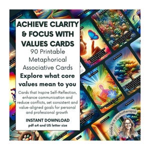 Printable Values Exploration Cards | 90 Cards PDF | Self-exploration ...