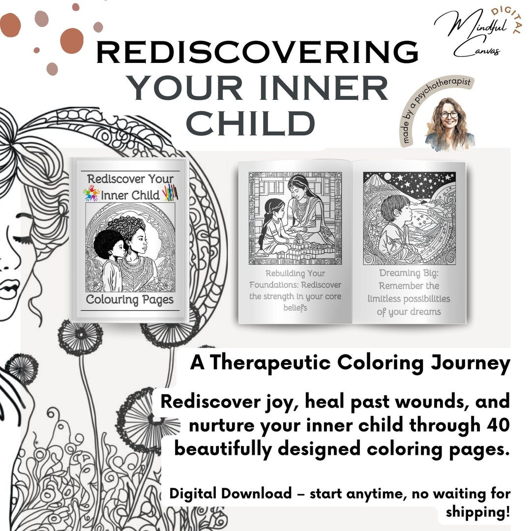 Coloring Pages for Inner Child Healing – Meditative Relaxation ...