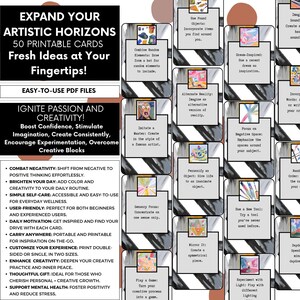 Printable Creative Ideas Cards Think Outside the Box Motivational ...