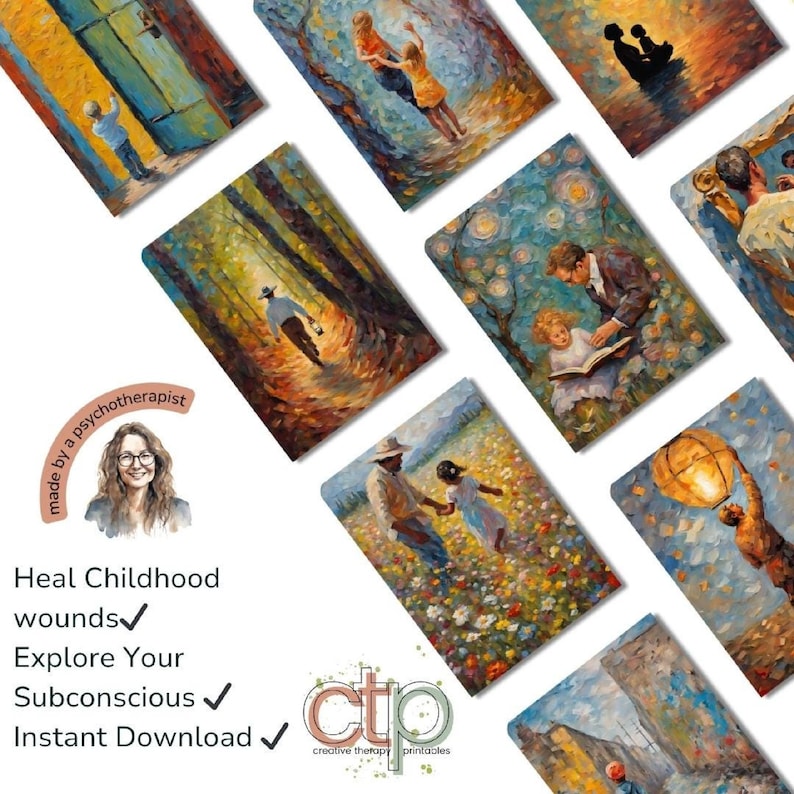 Inner Child Cards; Printable Prompts for Healing & Growth, Reparenting ...