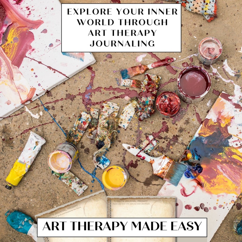 Art Therapy Journal: 50 Printable Prompts for Self-care and Mental ...