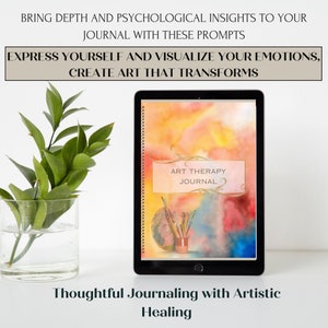 Art Therapy Journal: 50 Printable Prompts for Self-care and Mental ...