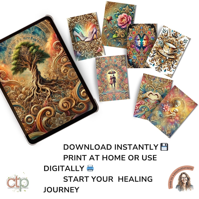 Metaphorical Cards, Printable Relationship-themed Symbolic Images for ...