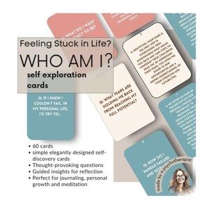 Who Am I Printable Therapy Cards for Self-awareness, Introspection ...