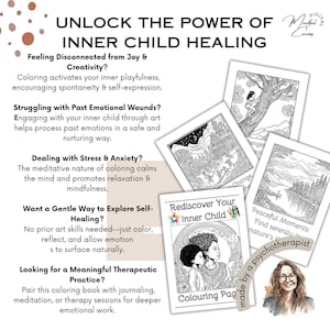 Inner Child Coloring Book – Printable Mindfulness & Stress Relief Art ...