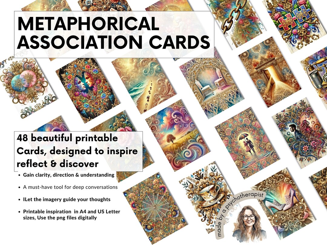 Metaphorical Cards | Printable Abstract Art for Coaching, Meditation ...