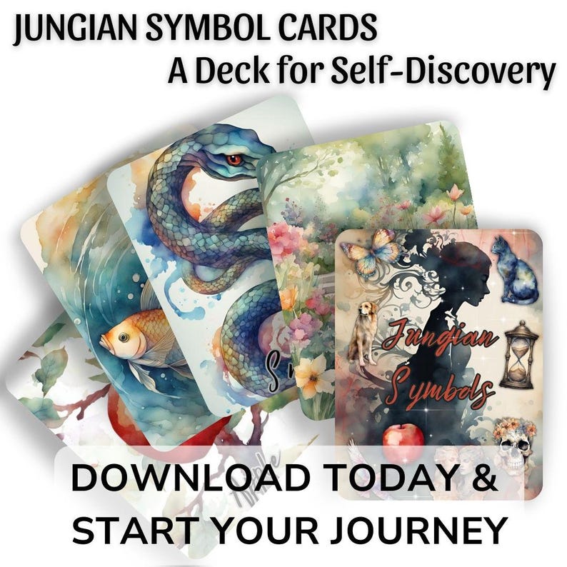 Jungian Archetype Symbol Cards - Printable Oracle Deck for Personal ...