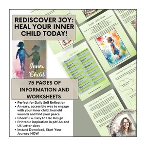 Inner Child Healing Workbook | Printable + Digital Planner PDF | A4 ...