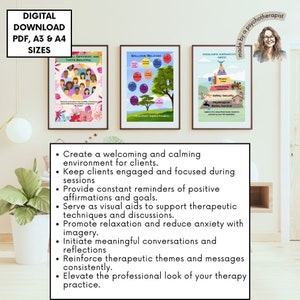 Mental Health Posters Giant Bundle, Therapist Office Decor Mindfulness ...