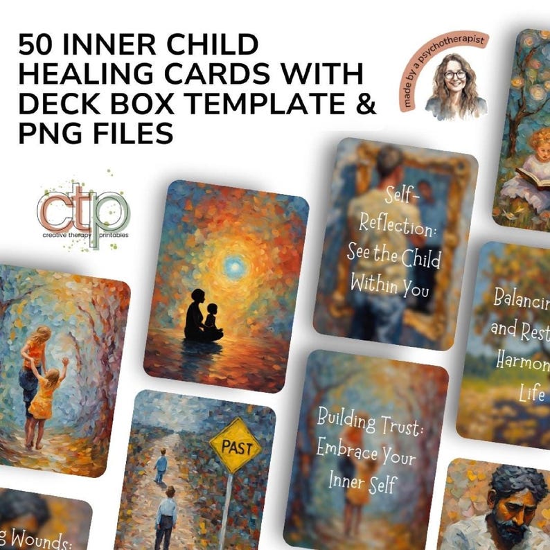 Inner Child Cards; Printable Prompts for Healing & Growth, Reparenting ...