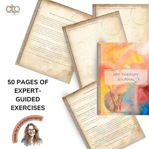Art Therapy Journal: 50 Printable Prompts for Self-care and Mental ...