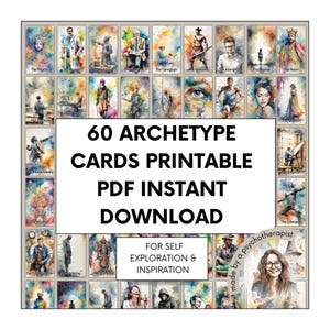 Printable Archetype Cards: Printable Oracle Deck With Guide Jungian ...