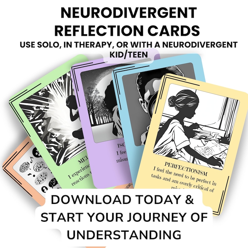 Neurodivergent Support Cards - ADHD + Autism Emotions and Feelings ...