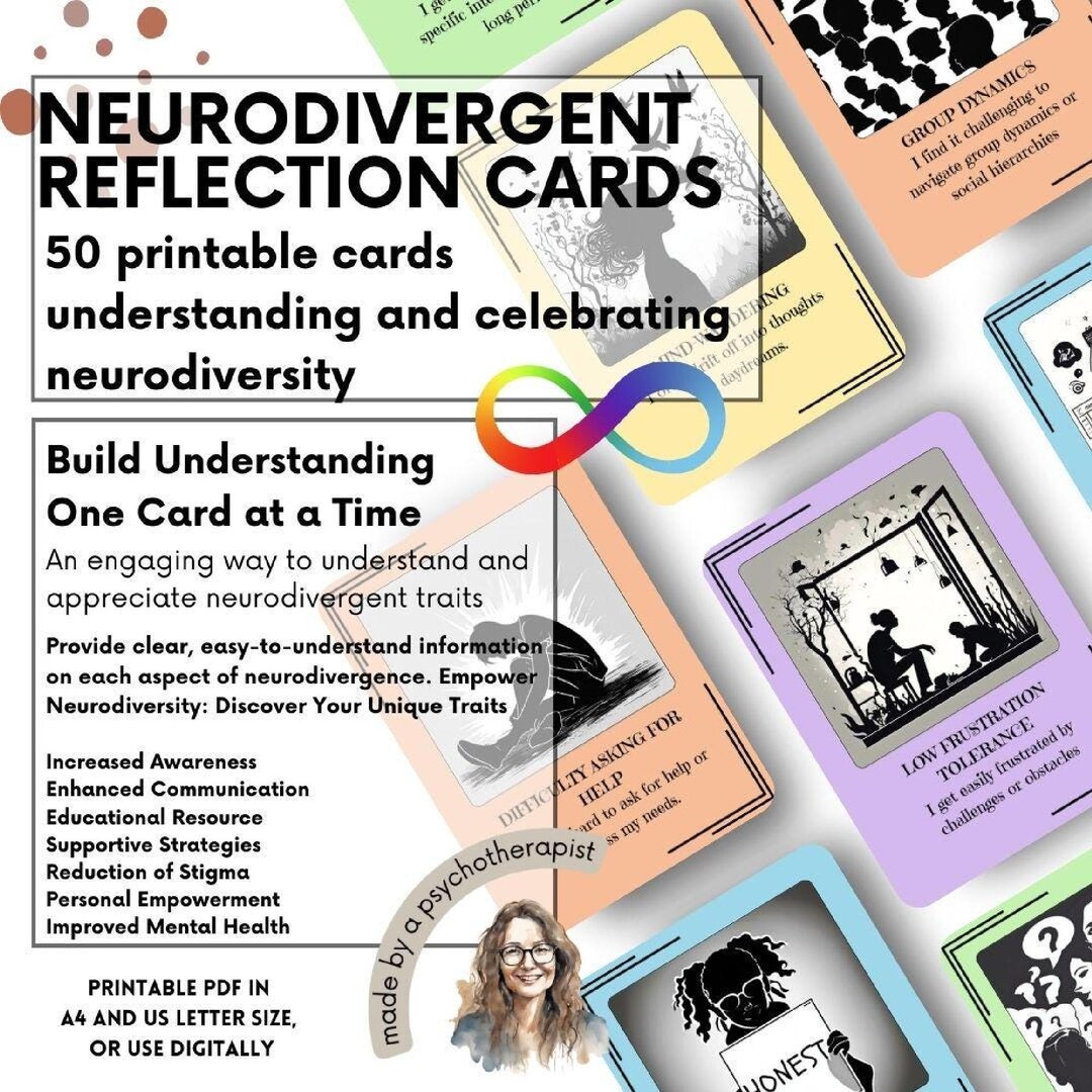 Neurodivergent Support Cards - ADHD + Autism Exact Feelings, Printable ...