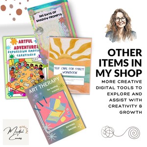 Art Therapy Journal: 50 Printable Prompts for Self-care and Mental ...