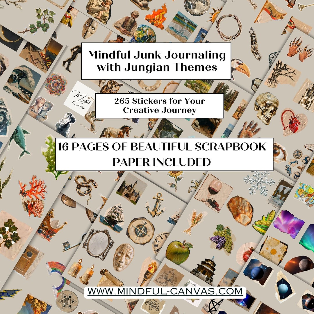 Printable Jungian Junk Journal Kit Creative Therapy Digital ...