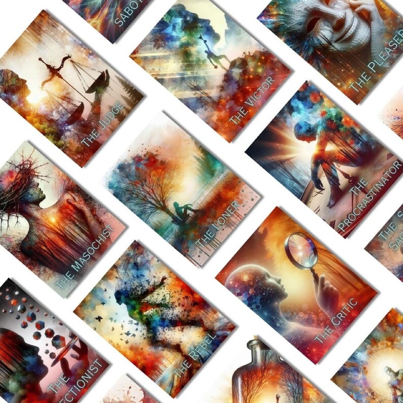 Shadow Archetype Cards; Printable Oracle Deck, Jungian Therapy for Self ...
