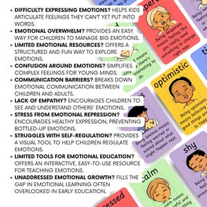 Feelings Flash Cards for Children With Emotions + Facial Expressions ...